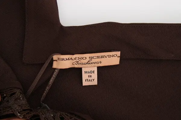 Ermanno Scervino Beachwear Cotton Stretch Tunic Dress