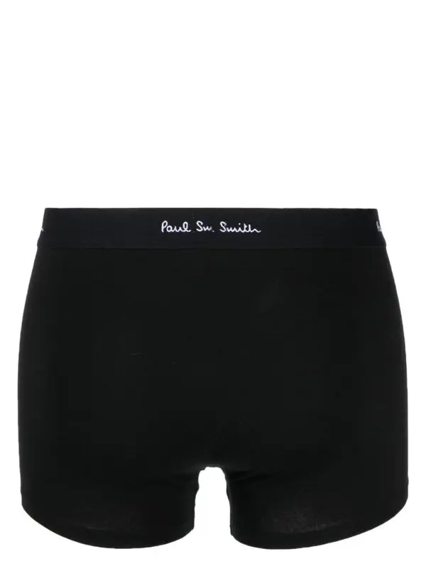 Paul Smith Logo-print Briefs Pack Of Three - Black