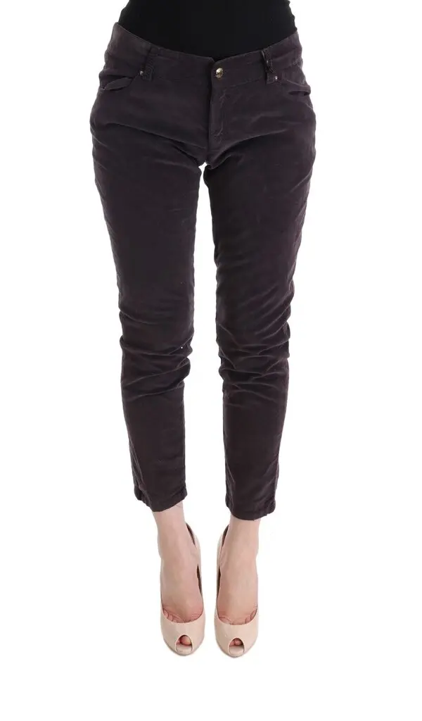 Ermanno Scervino Cotton Capri Cropped Trousers - Brown