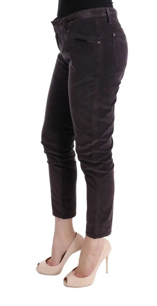 Ermanno Scervino Cotton Capri Cropped Trousers - Brown