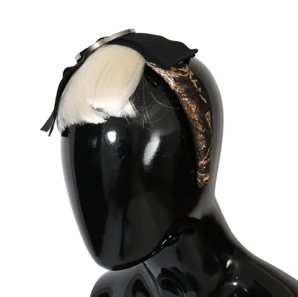 Dolce & Gabbana Crystal Embellished Diadem Headband - Black