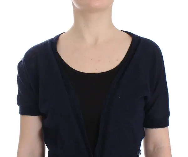 Ermanno Scervino Knit Wool Alpaca Cardigan - Blue