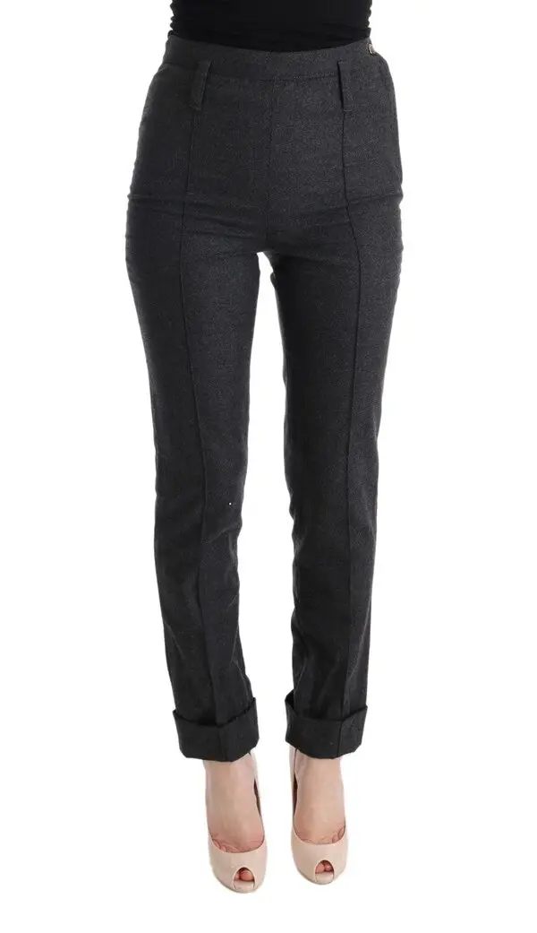 Ermanno Scervino Virgin Wool Skinny Trousers