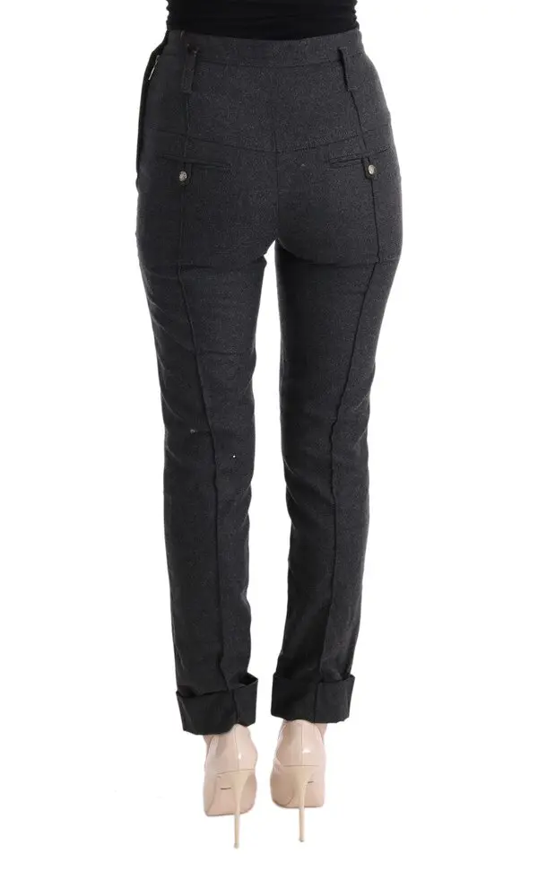 Ermanno Scervino Virgin Wool Skinny Trousers