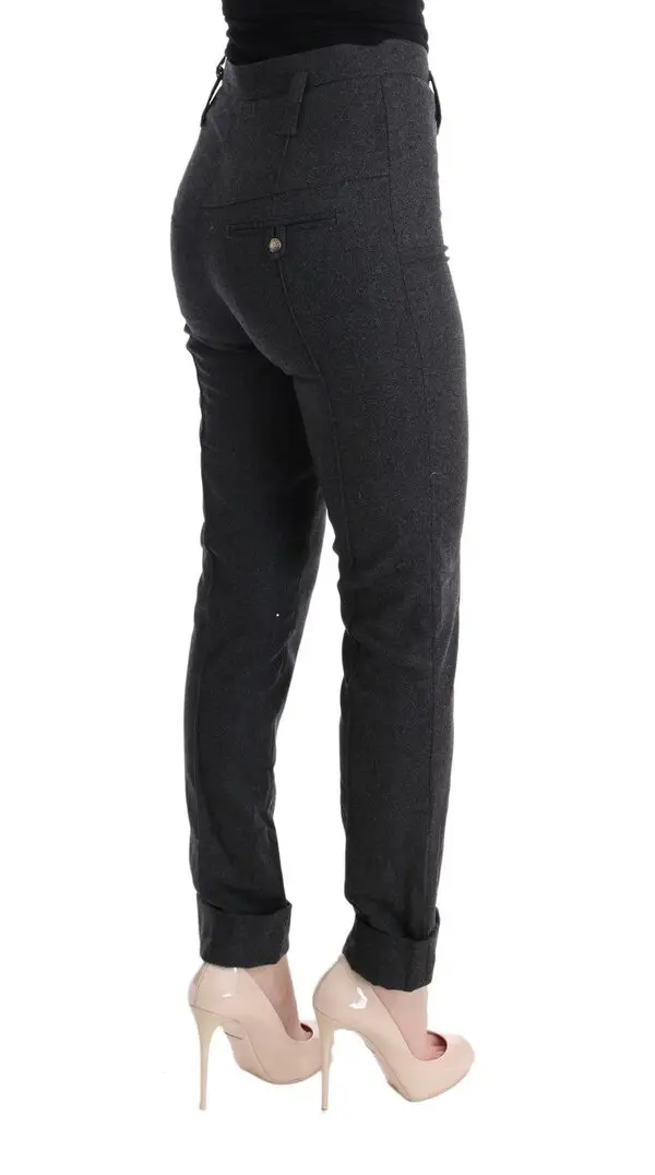 Ermanno Scervino Virgin Wool Skinny Trousers