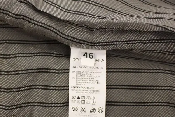 Dolce & Gabbana Cotton Stretch Dress Vest - Gray