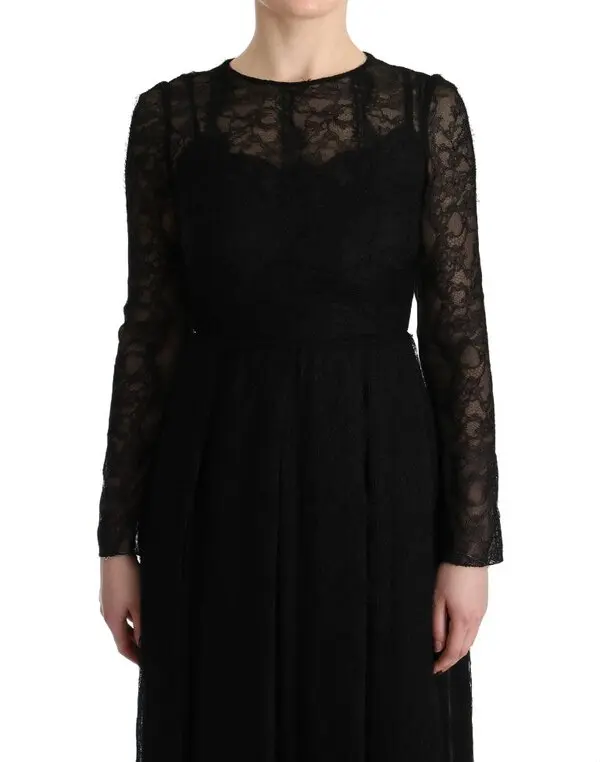 Dolce & Gabbana Floral Lace Sheath Dress