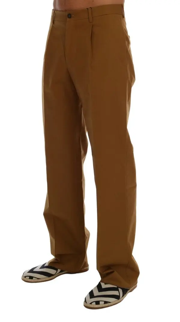 Dolce & Gabbana Stretch Cotton Formal Trousers