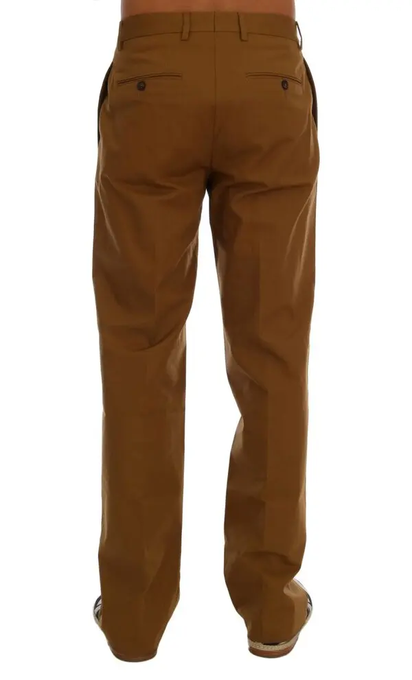 Dolce & Gabbana Stretch Cotton Formal Trousers