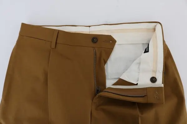 Dolce & Gabbana Stretch Cotton Formal Trousers