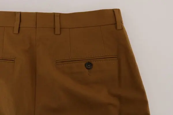 Dolce & Gabbana Stretch Cotton Formal Trousers