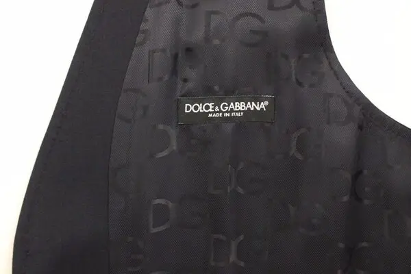 Dolce & Gabbana Striped Wool And Silk Blend Dress Vest - Gray