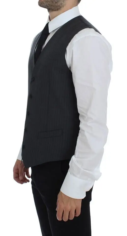 Dolce & Gabbana Striped Single-breasted Vest