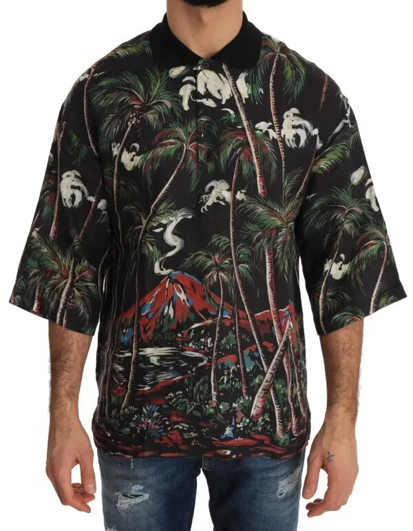 Dolce & Gabbana Volcano Sicily Short Sleeve T-shirt