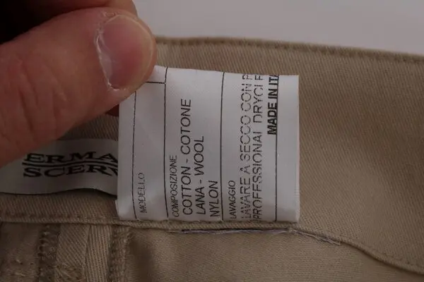 Ermanno Scervino Cotton Wool Regular Fit Trousers