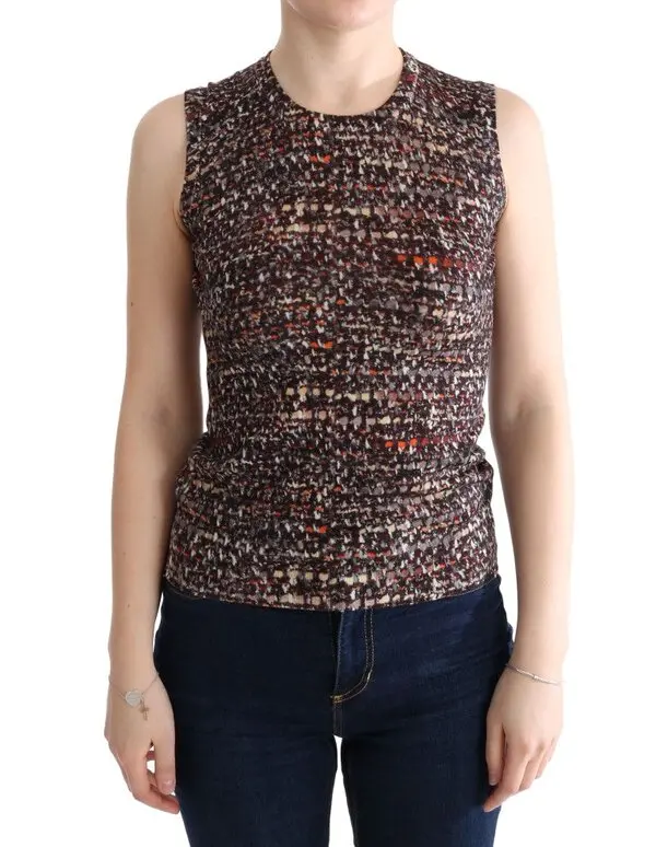 Dolce & Gabbana Printed Knit Top