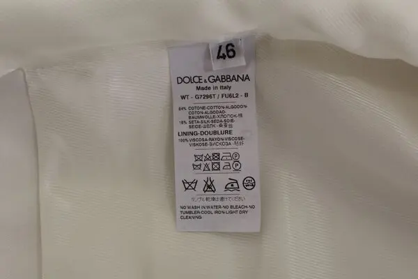 Dolce & Gabbana Cotton-silk Blend Dress Vest - White