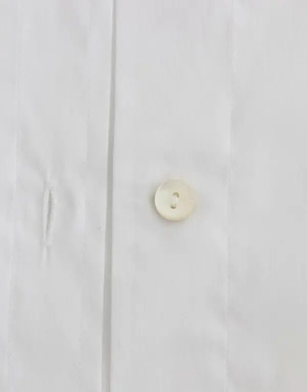 John Galliano Cotton Stretch Shirt Top - White