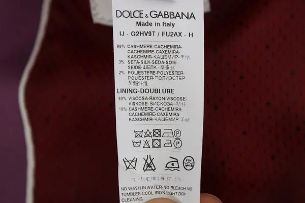 Dolce & Gabbana Cashmere Slim Fit Blazer