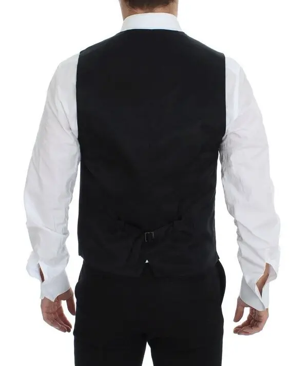 Dolce & Gabbana Wool Formal Dress Vest - Gray