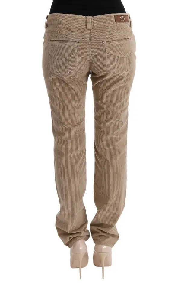 Ermanno Scervino Cotton Velvet Regular Fit Trousers
