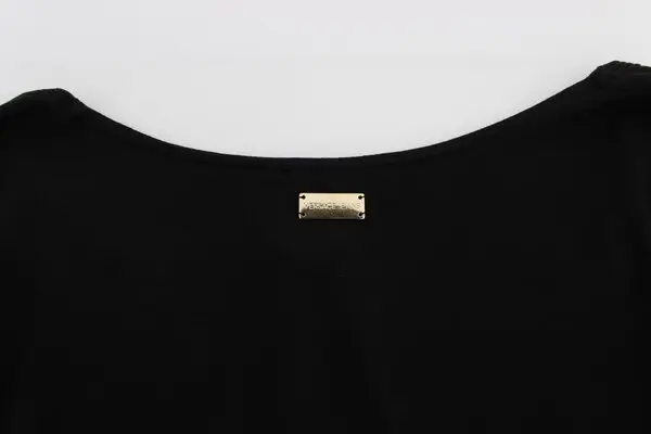 Versace Ruched V-neck Long Sleeve Sweater