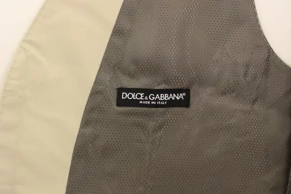 Dolce & Gabbana Cotton Stretch Dress Vest - Beige