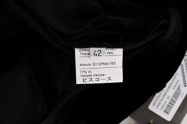 Ermanno Scervino Velvet Slim Fit Pants - Black