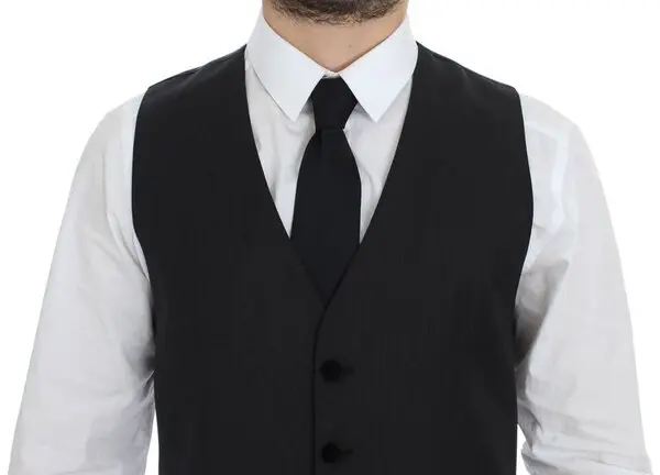 Dolce & Gabbana Wool Dress Vest - Gray