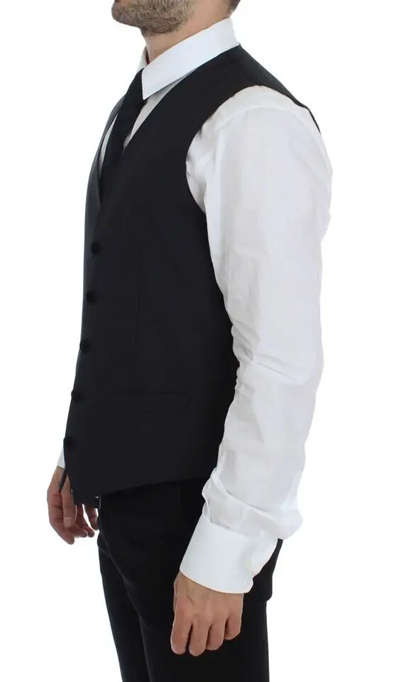 Dolce & Gabbana Wool Dress Vest - Gray