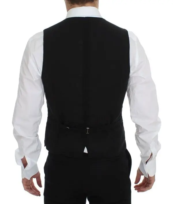 Dolce & Gabbana Wool Dress Vest - Black