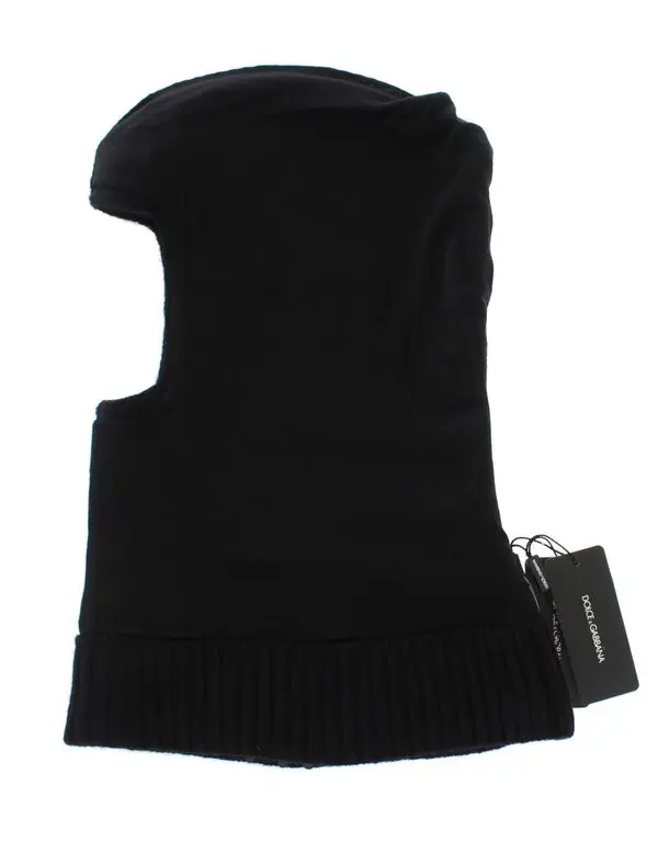 Dolce & Gabbana Knitted Sequin Hood Scarf Hat