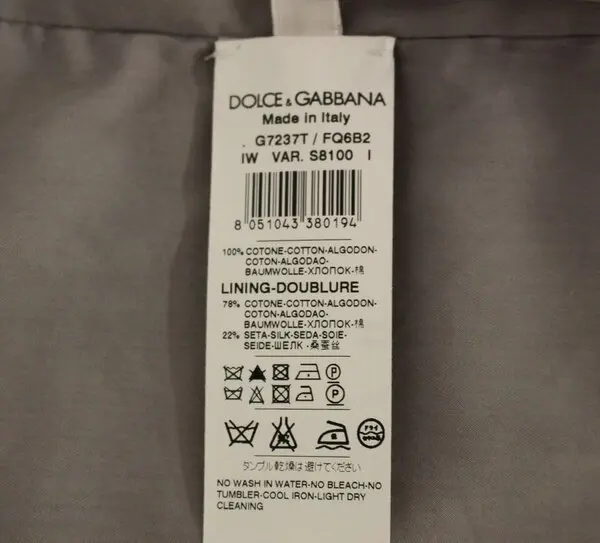 Dolce & Gabbana Cotton Slim-fit Dress Vest - Gray