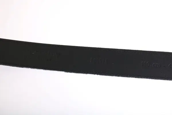 Dolce & Gabbana Floral Patterned Linen And Cayman Leather Belt
