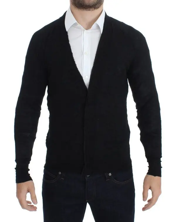 Costume National Fine Wool Button Cardigan