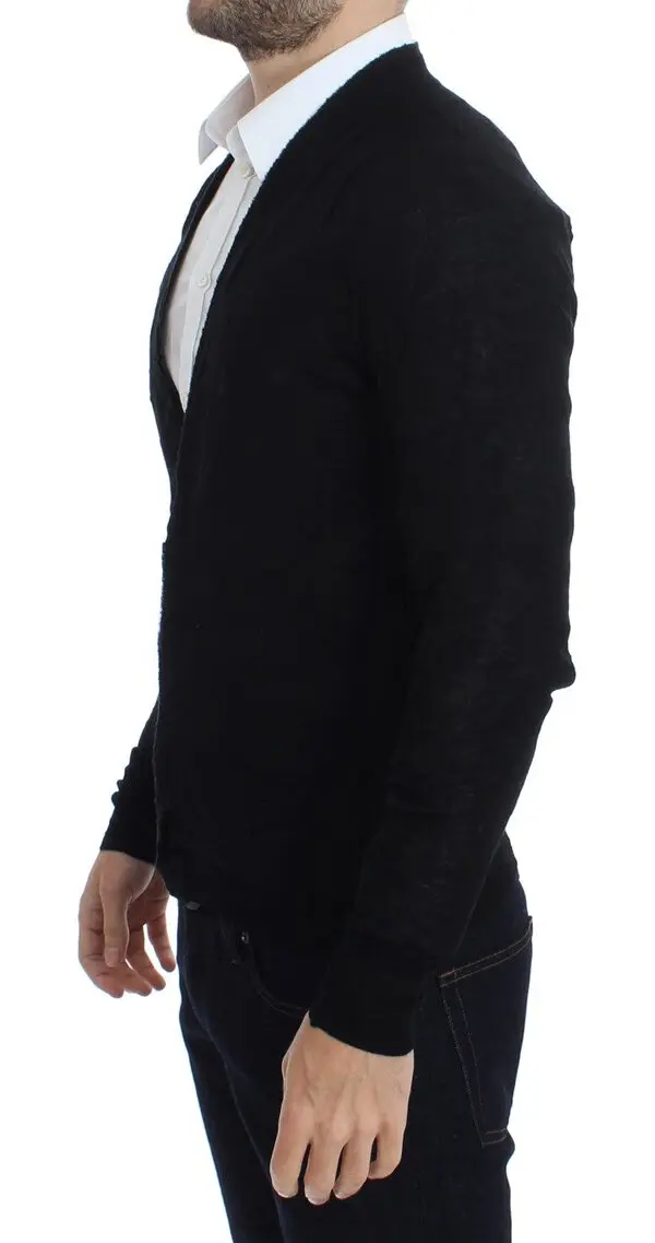 Costume National Fine Wool Button Cardigan