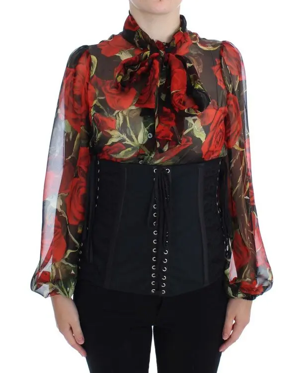 Dolce & Gabbana Stretch Corset Waist Belt - Black