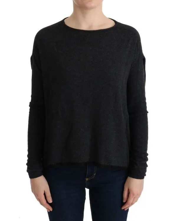 Costume National Viscose Knitted Crewneck Sweater