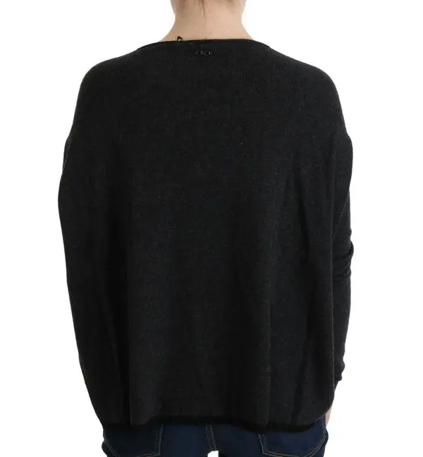 Costume National Viscose Knitted Crewneck Sweater