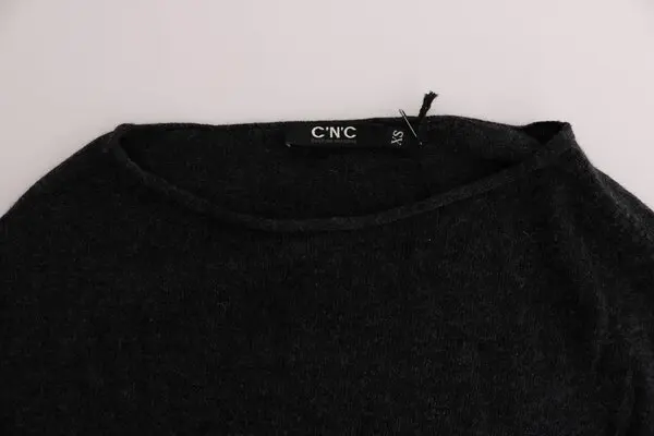 Costume National Viscose Knitted Crewneck Sweater