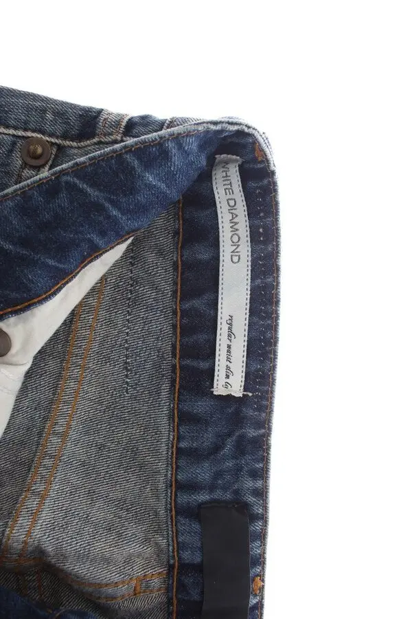 Roberto Cavalli Torn Straight Fit Jeans