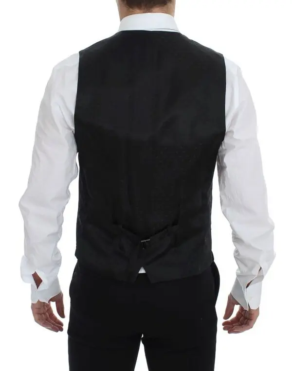 Dolce & Gabbana Wool Formal Vest - Black