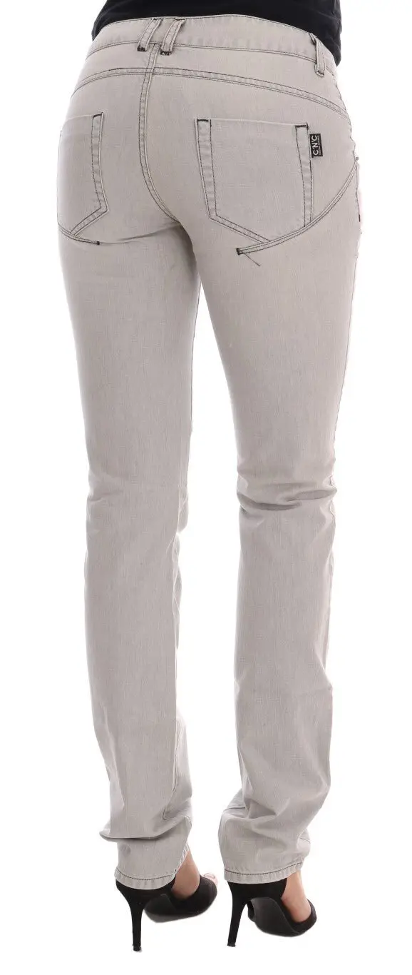 Costume National Wash Cotton Slim Jeans