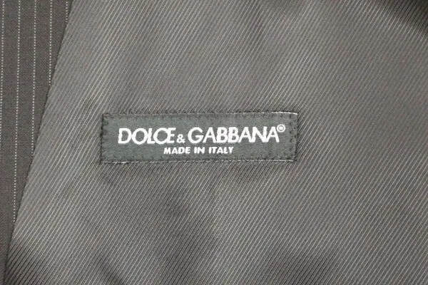 Dolce & Gabbana Striped Single-breasted Vest - Black