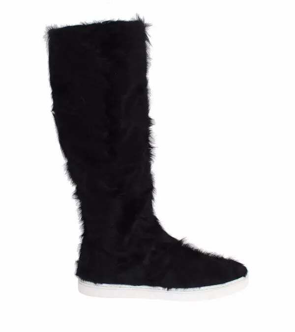 Dolce & Gabbana Xiangao Fur And Leather Flat Boots