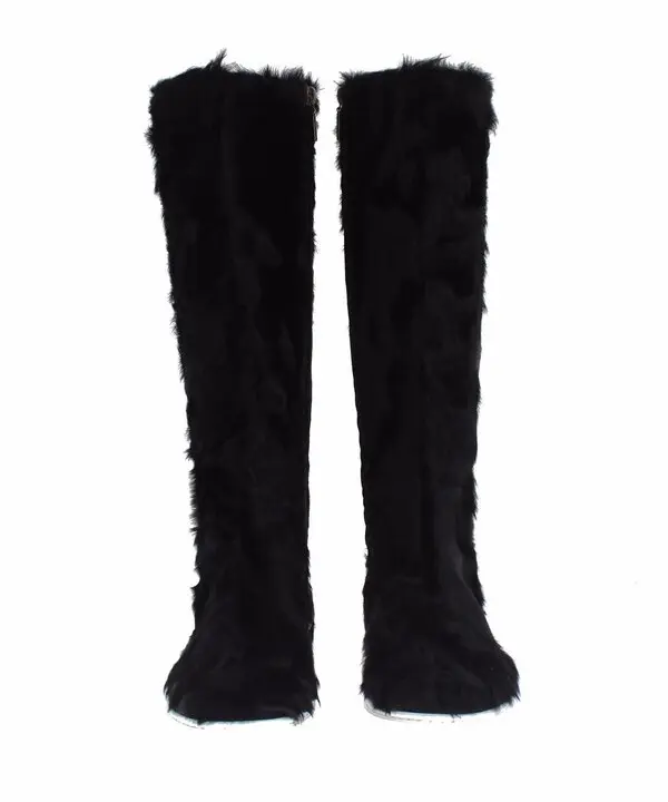 Dolce & Gabbana Xiangao Fur And Leather Flat Boots