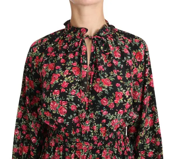Dolce & Gabbana Floral Print Silk Top