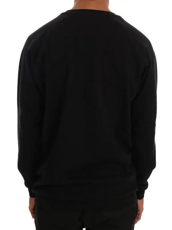 DANIELE ALESSANDRINI Crewneck Pullover Sweater - Black