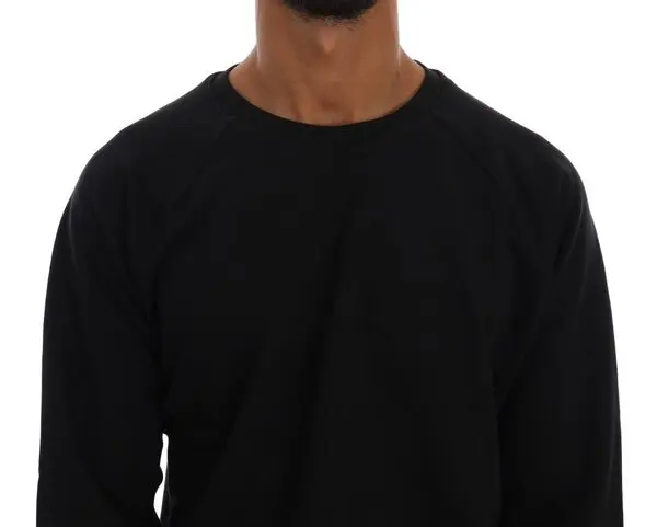 DANIELE ALESSANDRINI Crewneck Pullover Sweater - Black