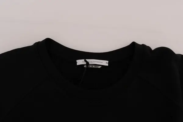 DANIELE ALESSANDRINI Crewneck Pullover Sweater - Black